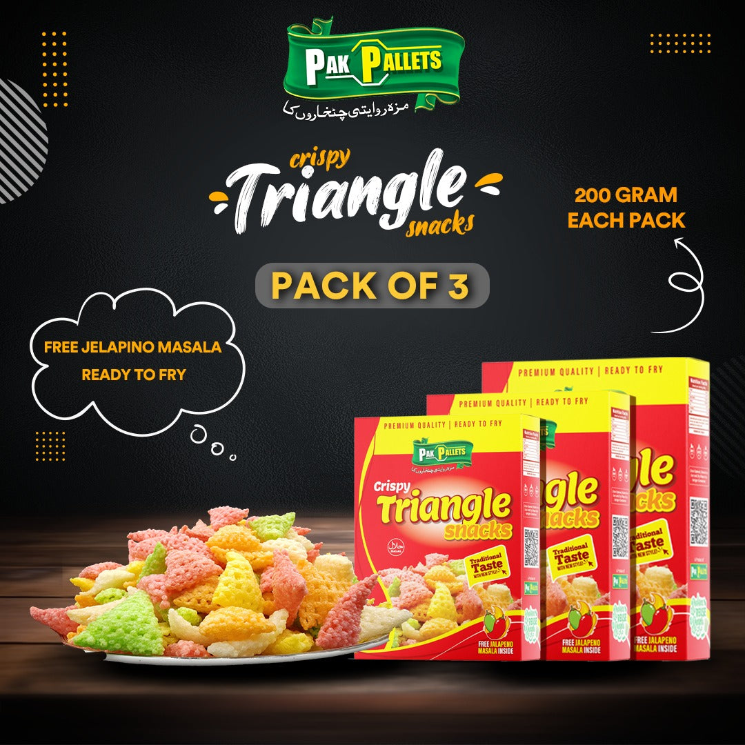 Crispy Triangle Snacks with Jalapeno Masala Pack of 3 – Pak Pallets