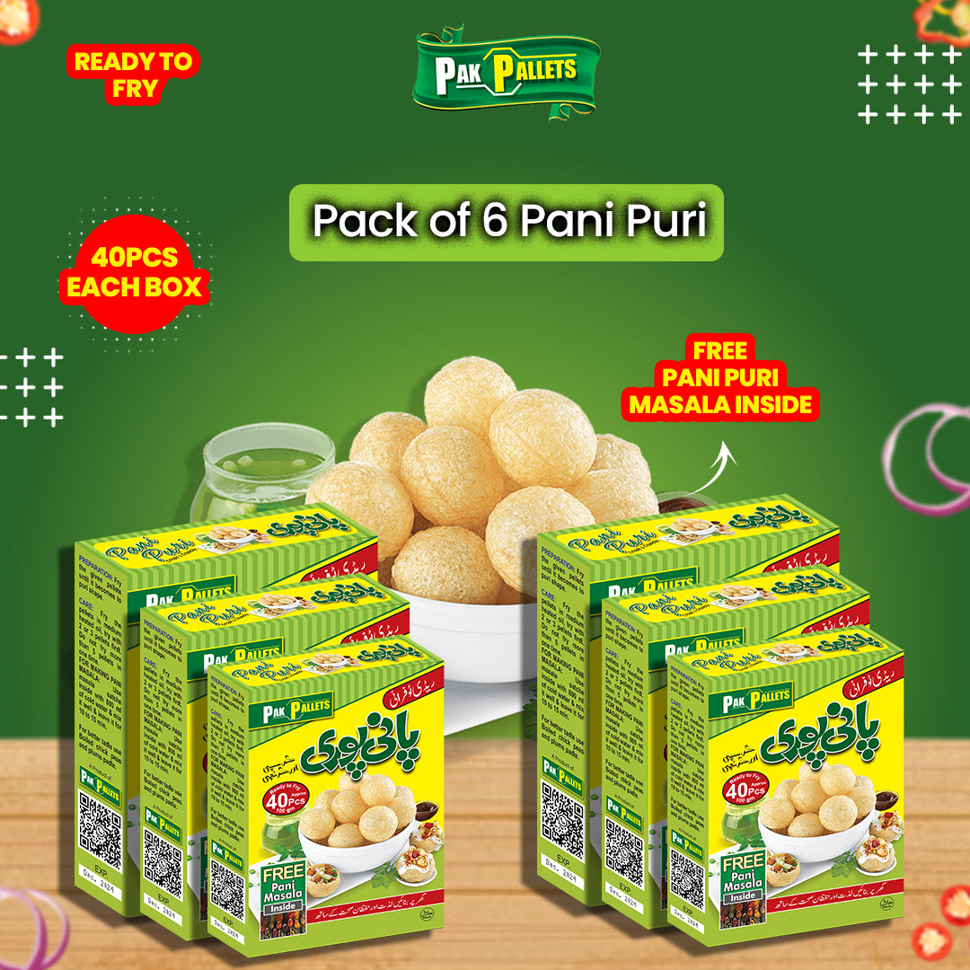 Pani Puri (Gol Gappa) Pack of 6 – Pak Pallets
